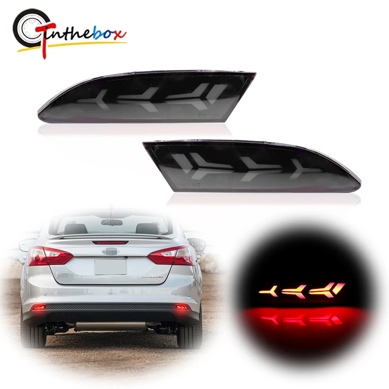 3-in-1-Red-LED-Rear-Bumper-Reflector-Lights-Tail-Brake-Rear-Fog-Light ...