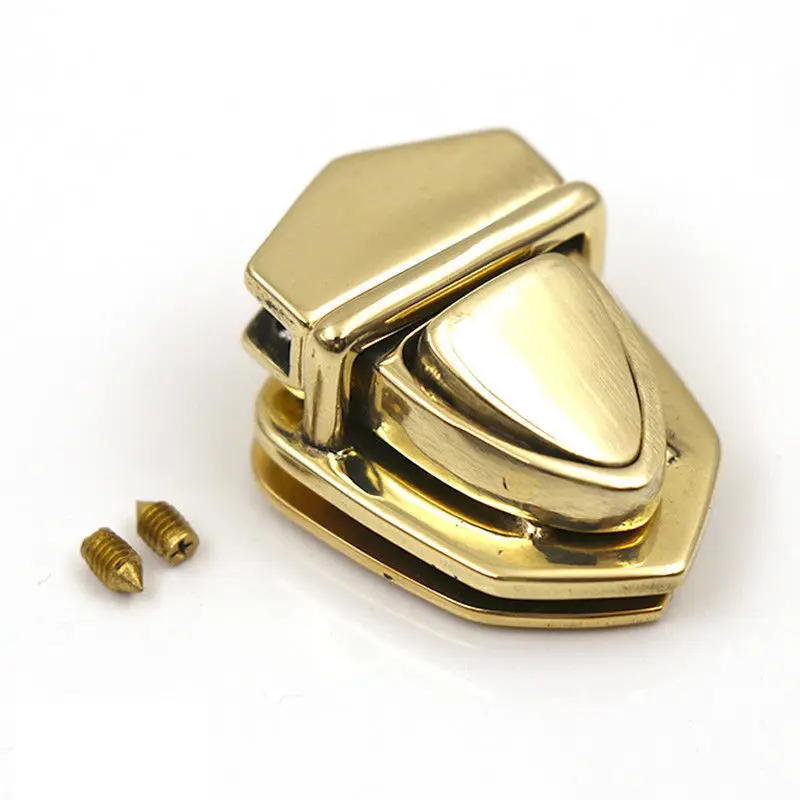 Solid-Brass-Metal-Tuck-Lock-Push-Lock-Closure-Catch-Clasp-Buckle ...