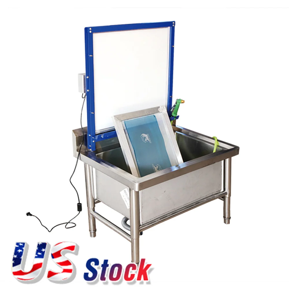 Floor-Type-Stainless-Steel-Screen-Printing-Wash-Tank-Washout-Booth-with ...