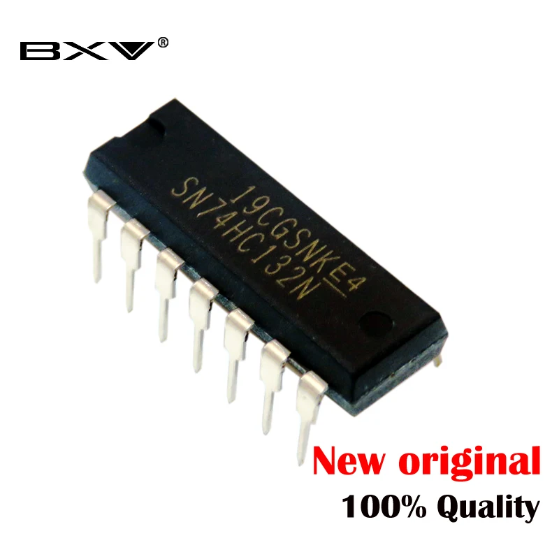 10PCS 74HC132N 74HC132 SN74HC132N DIP 14 로직 게이트 QUAD 2 입력 NAND SCHMITT ...