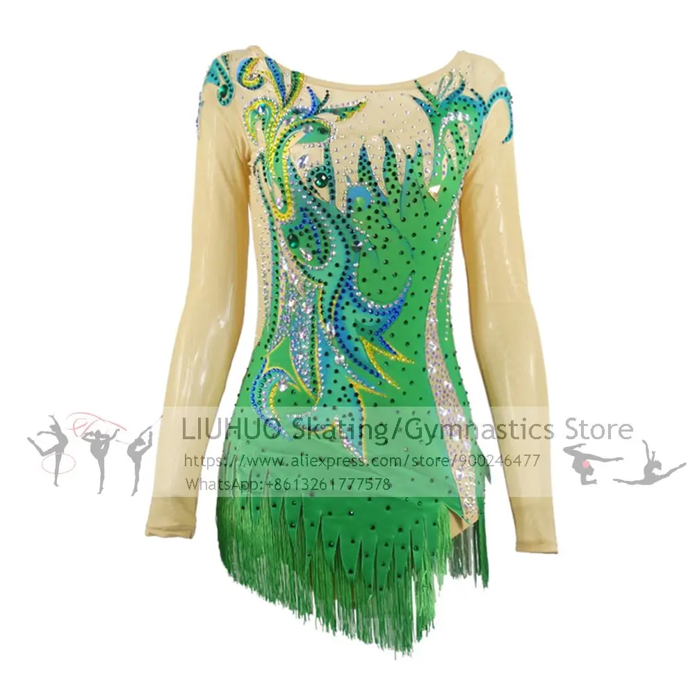 Green Ice Skating Dresses