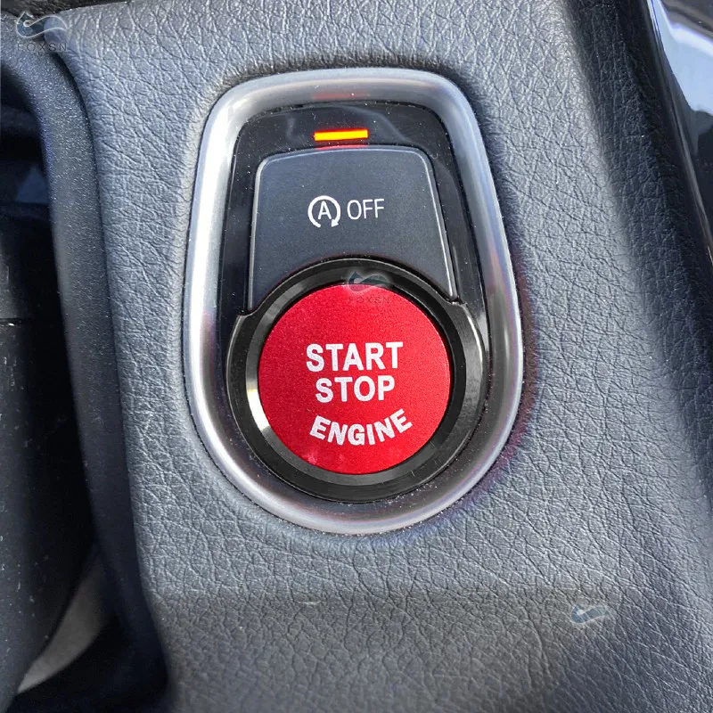 Aluminum Alloy Engine Start Stop Button Ring Cover Trim For Bmw 1 2 3 4 ...