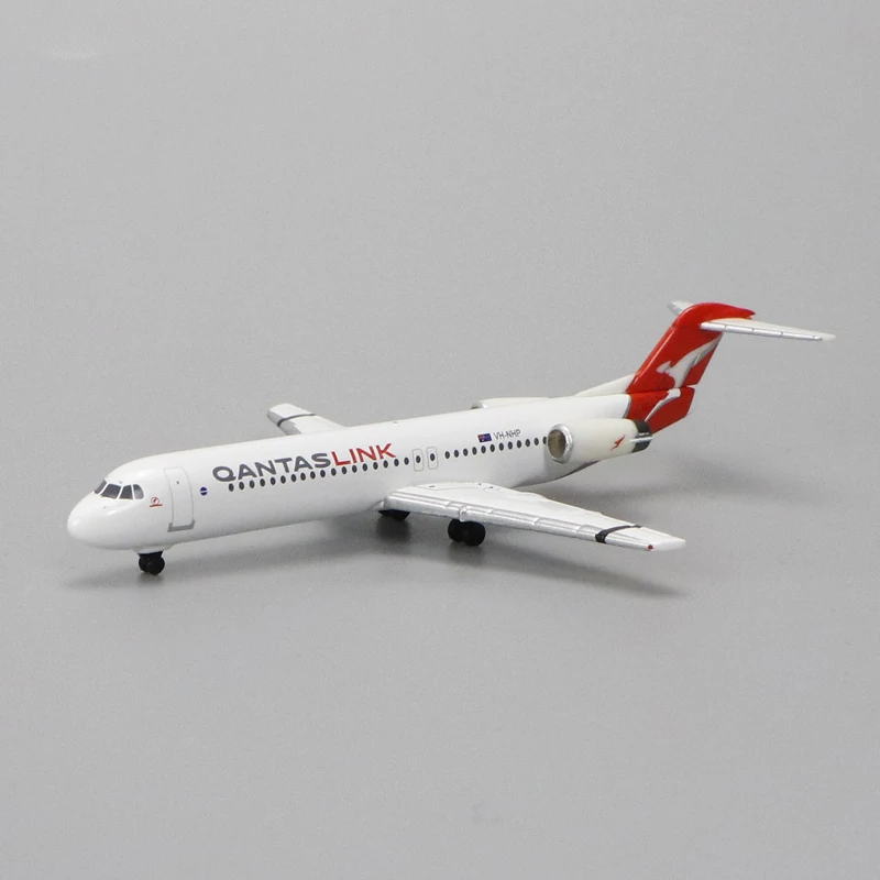Diecast-1-500-Scale-QANTAS-FOKKER-100-Alloy-Airliner-Model-Collection ...