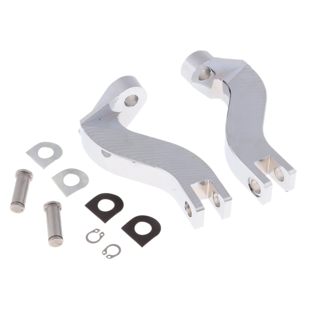 Chrome Passenger Foot Peg Mounts Brackets For Touring 93-16 ...