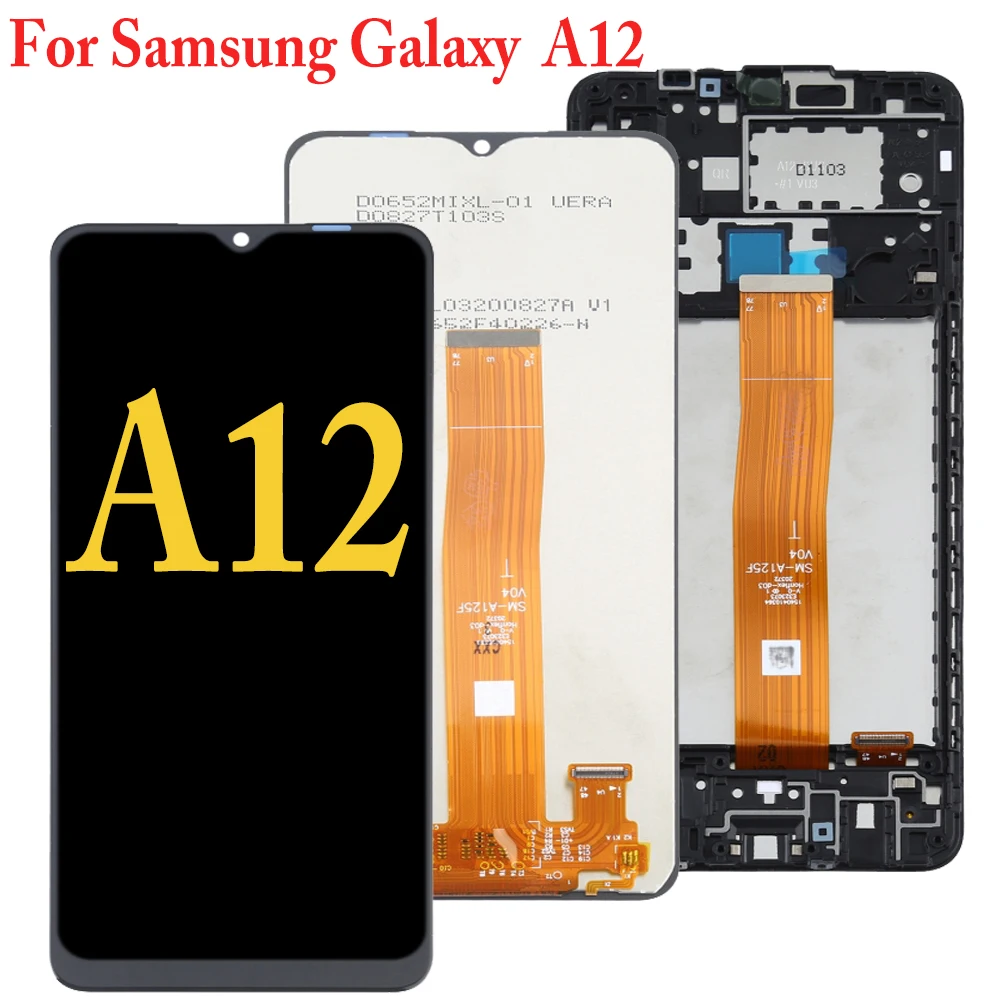 Original For Samsung Galaxy A12 Lcd Sm-a125f A125 A125m A125u Display ...