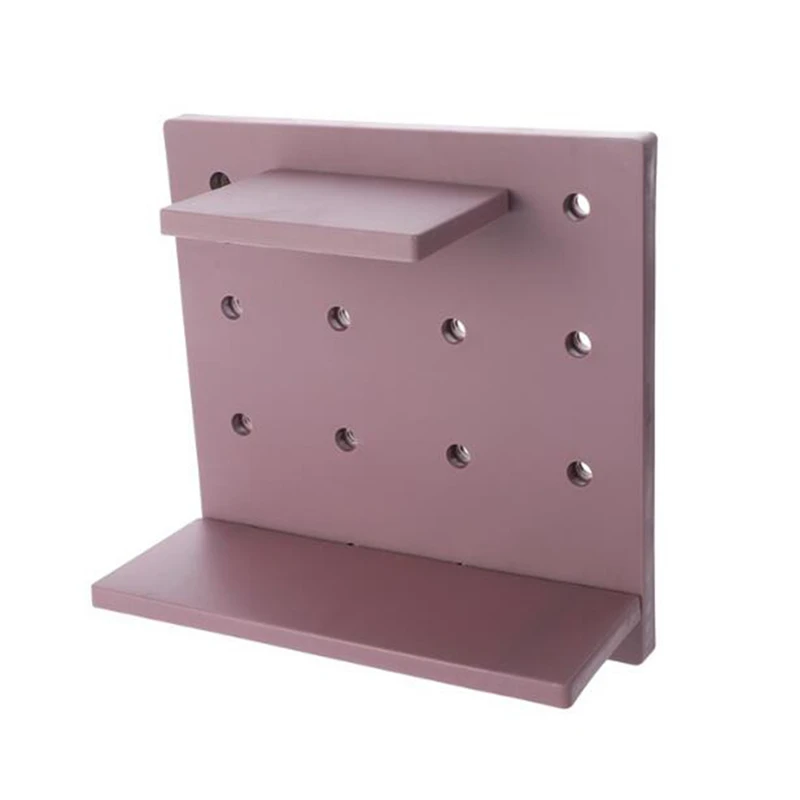 No Punch Wall Shelf Household Hole Board Wall Small Storage Rack Shelf ...