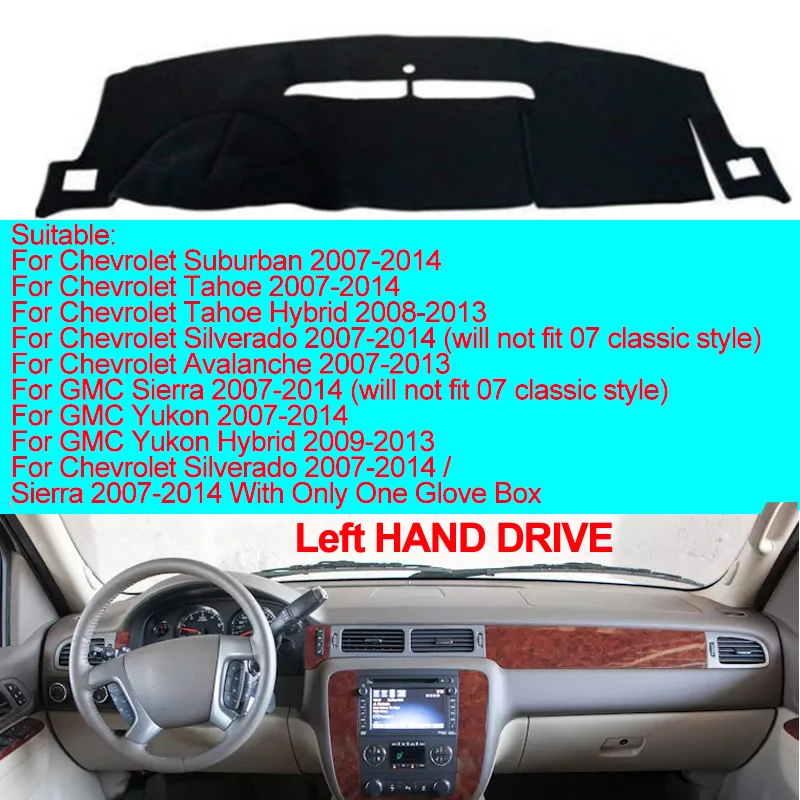 2 Layer Car Auto Dash Mat Dashboard Sunshade Cover Carpet Cape For Chevrolet Tahoe Suburban 2007 2012 GMC Sierra Yukon Silverado AliExpress