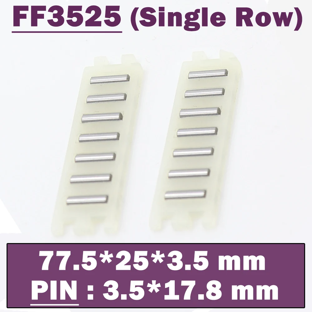 FF3525 Single Row 3.5*77.5*25 mm Linear Bearing Nylon Needle Roller ...