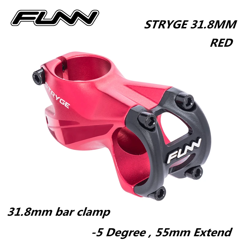 FUNN-STRYGE-3D-FORGED-STEM-MTB-Mountain-Bike-Alloy-5-Degree-Extend-Bar ...