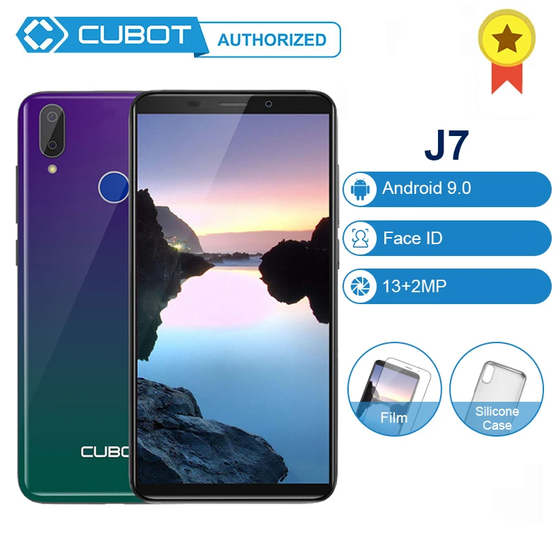 Cubot J7 MT6580 Quad Core 5,7 "pantalla completa Android 9,0 2GB RAM ...