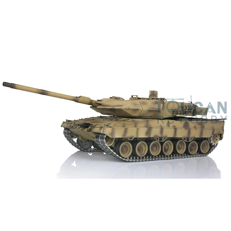 Leopard2a6 rc tank 3889 ver1 fundo de metal cheio chasis 1/16 ...