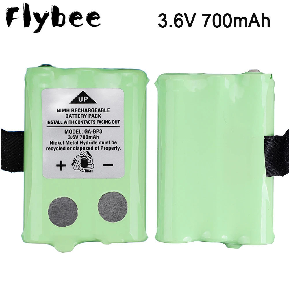 2pcs 3.6V 700mAh GA-BP3 Batteries for Cobra PR145/150 /155G Walkie ...