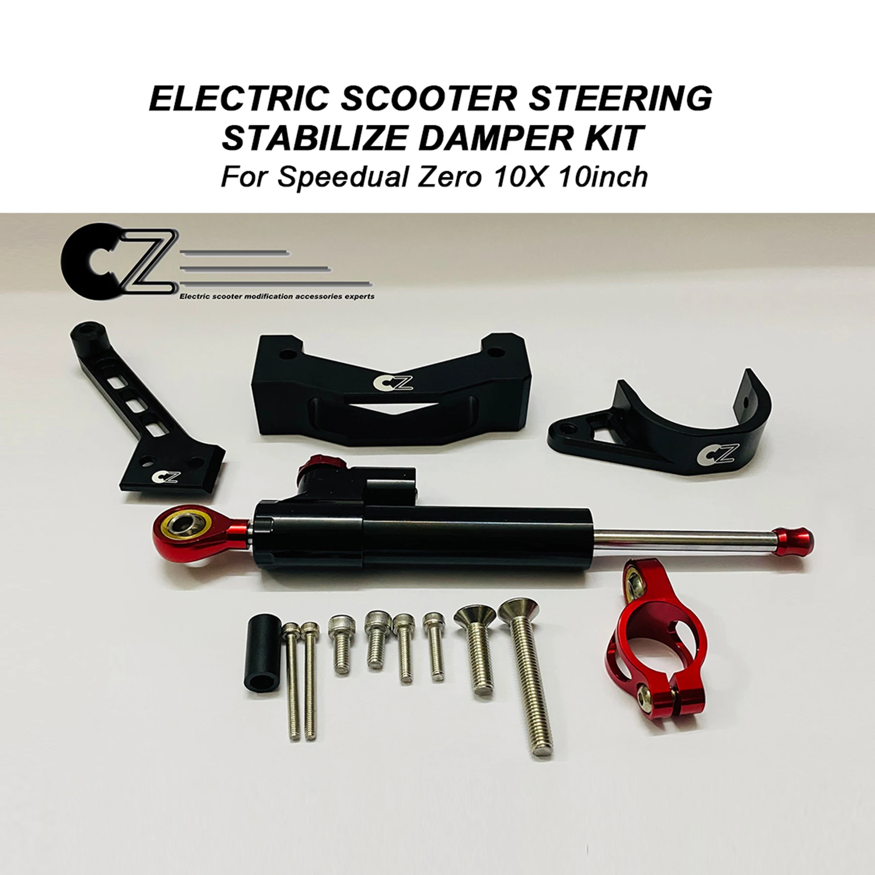 Zero 10x Electric scooter Steering Stabilizer Damper Mounting Bracket ...