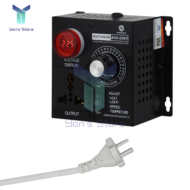 New-AC-220V-4000W-Voltage-Regulator-Portable-Temperature-Speed ...