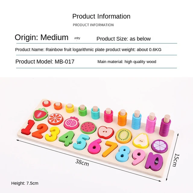 Kids Multifunction Number Board – Genius Toys Direct