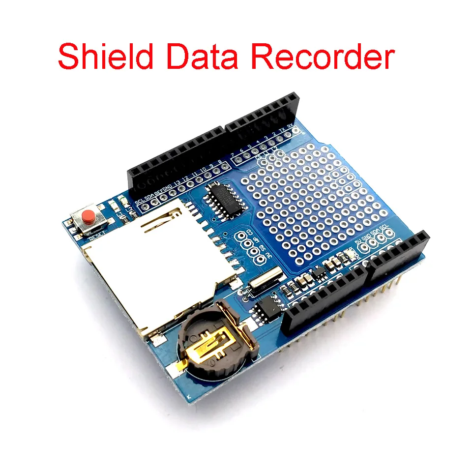 신제품 데이터 로거 모듈 로깅 레코더 쉴드 V10 Arduino Uno Sd 카드용 원 실드 데이터 레코더교체부품and액세