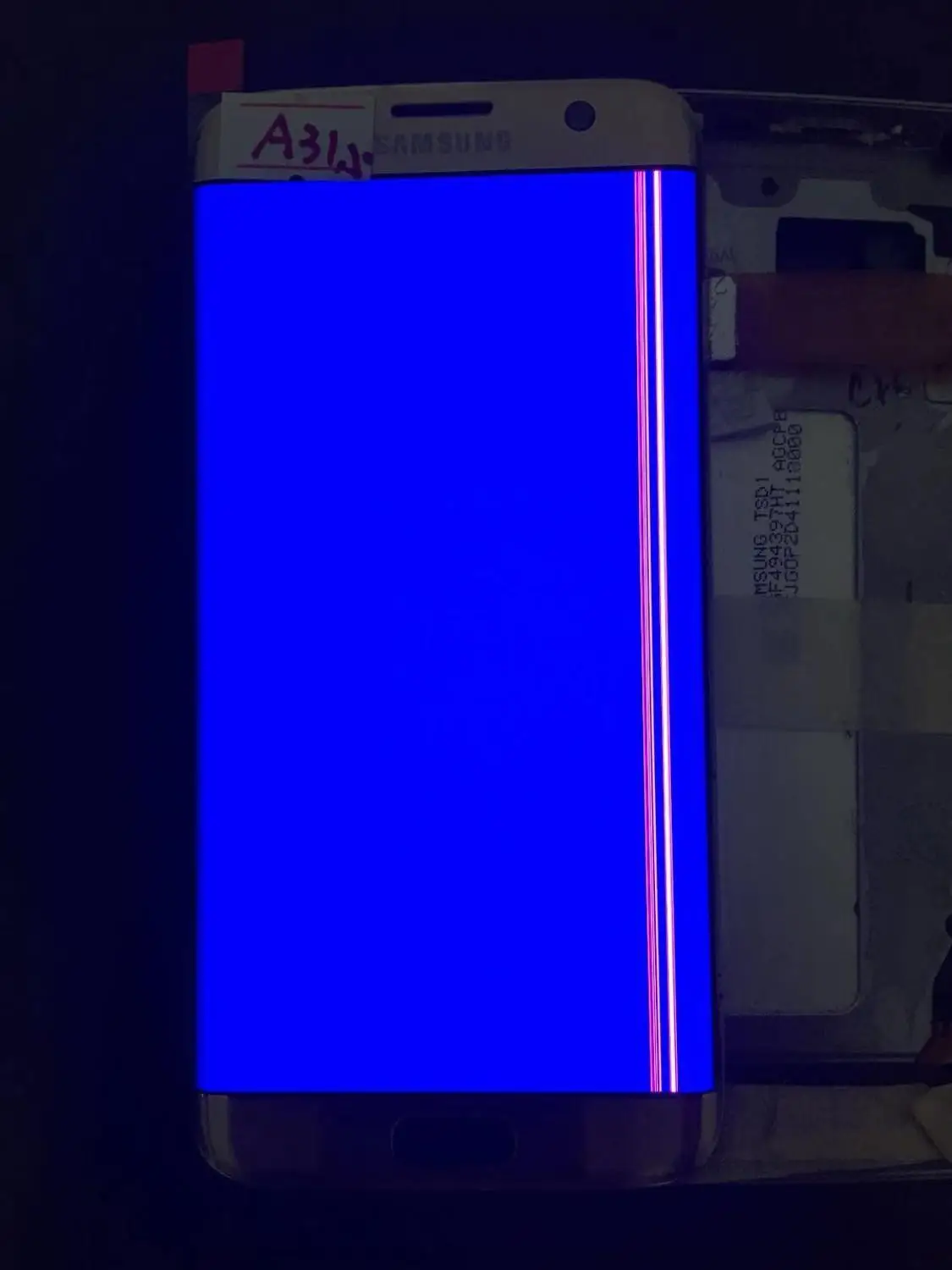 5,5 ''AMOLED lcd для SAMSUNG Galaxy s7 edge G935 G935F сенсорный экран дигитайзер дисплей с линейкой