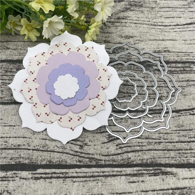 Round shape Card Frame Craft Metal Cutting Dies For DIY Scrapbooking ...
