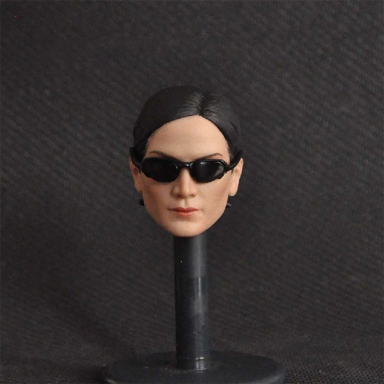 In Stock Mc003 1/6 Female Agent The Matrix Trinity Head Sculpt With ...
