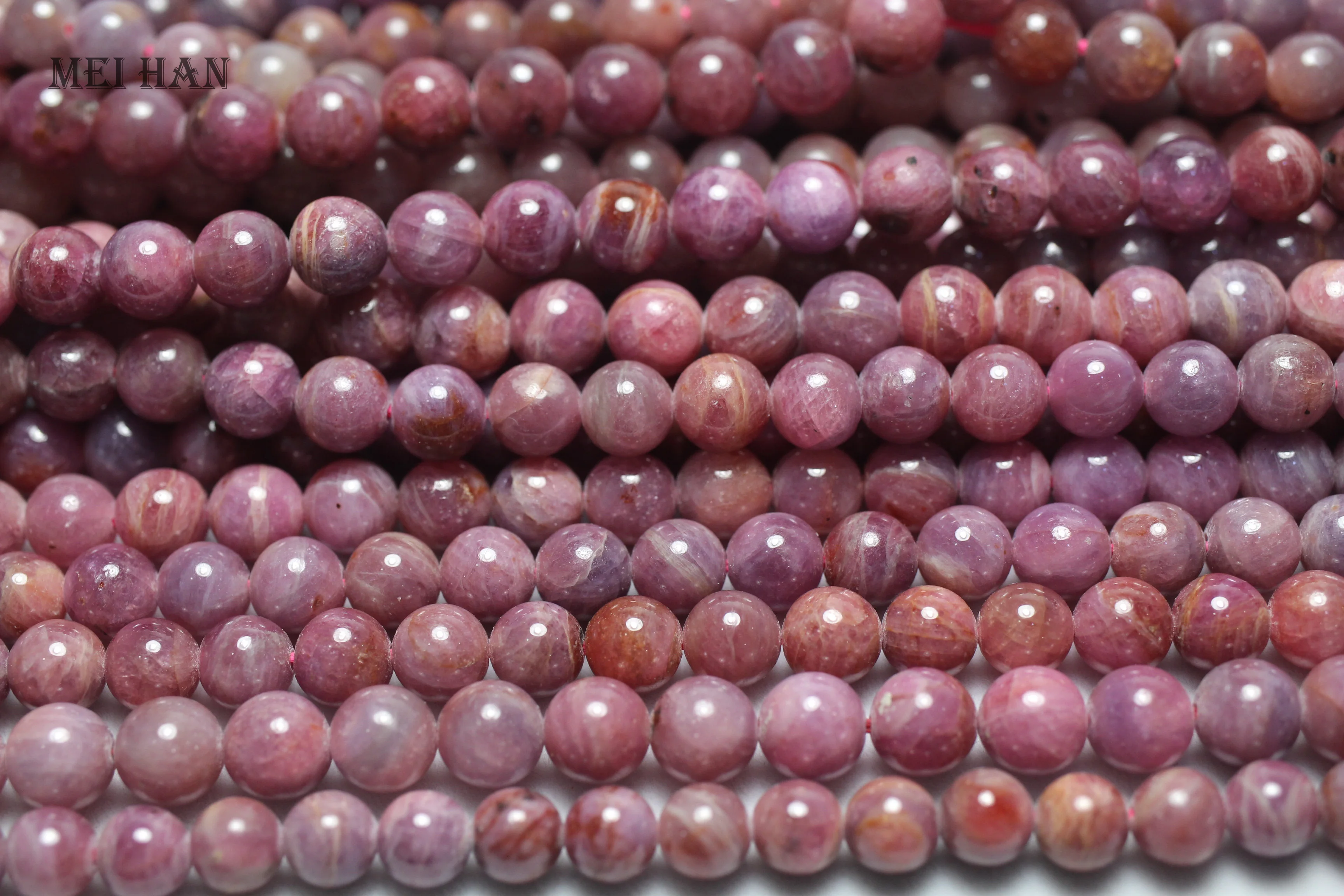 Set of 6 strands of Beads Sewing & Fiber Macrame Craft Supplies & Tools ...