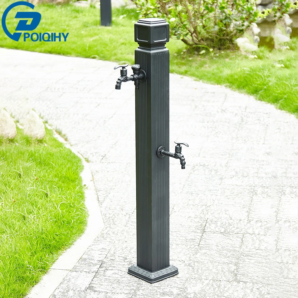 Black Outdoor Faucet Antifreeze Garden Courtyard Faucet Multifunction ...