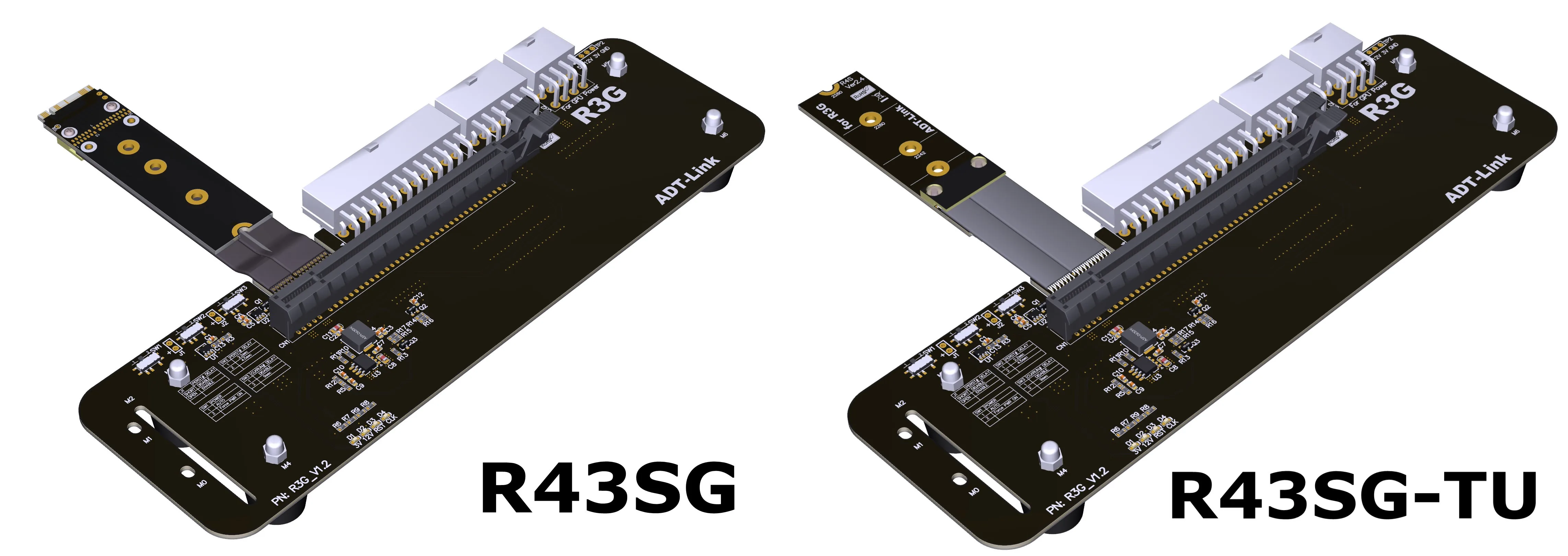 Borda M.2 Nvme Ao Conector Pcie X16 Adt-link Pcie X16 Para M.2 Nvme ...