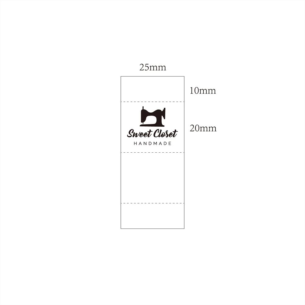 Custom Sewing label, Sew on Cotton Fabric - fold Tags, Sewing machine ...
