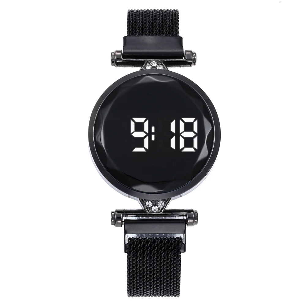 Reloj Led con pantalla táctil para hombre y mujer, pulsera con imán ...