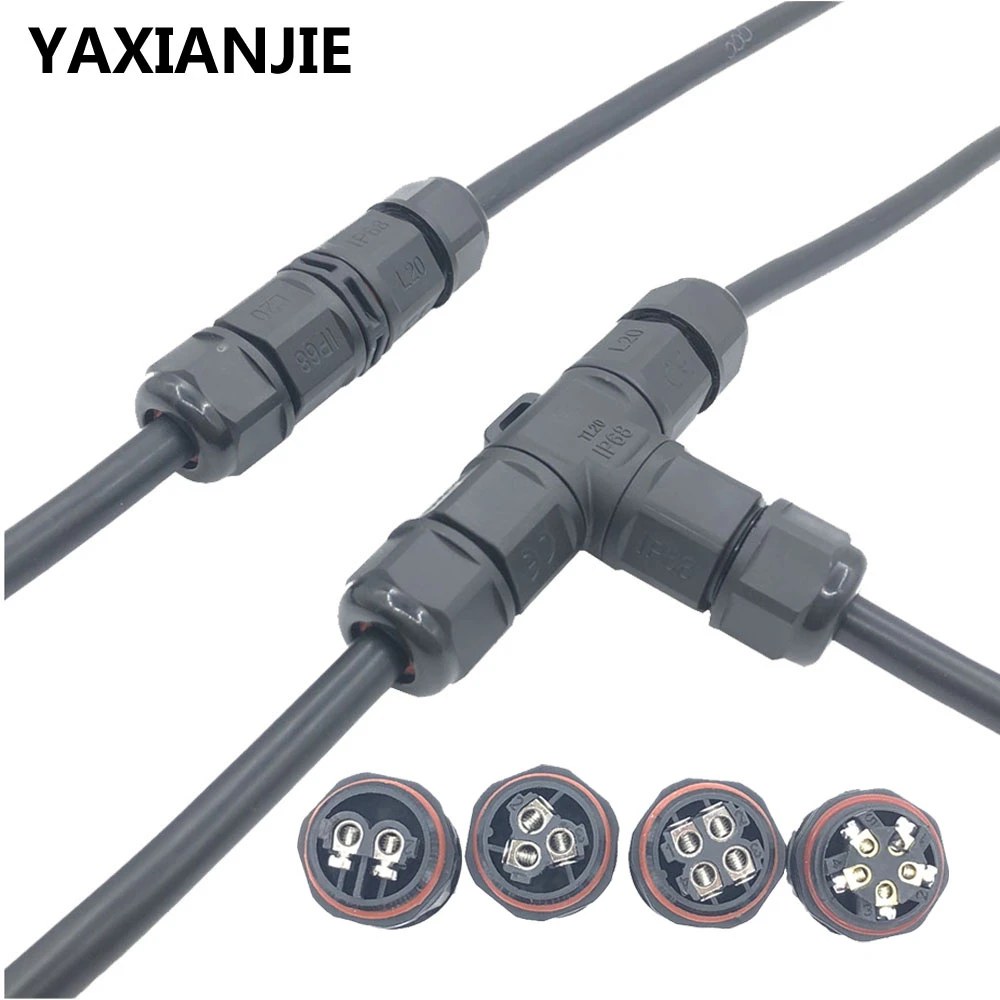 Ip68 Waterproof Connector 2 Pin 3 Pin 4 Pin 5 Pin Electrical Terminal ...