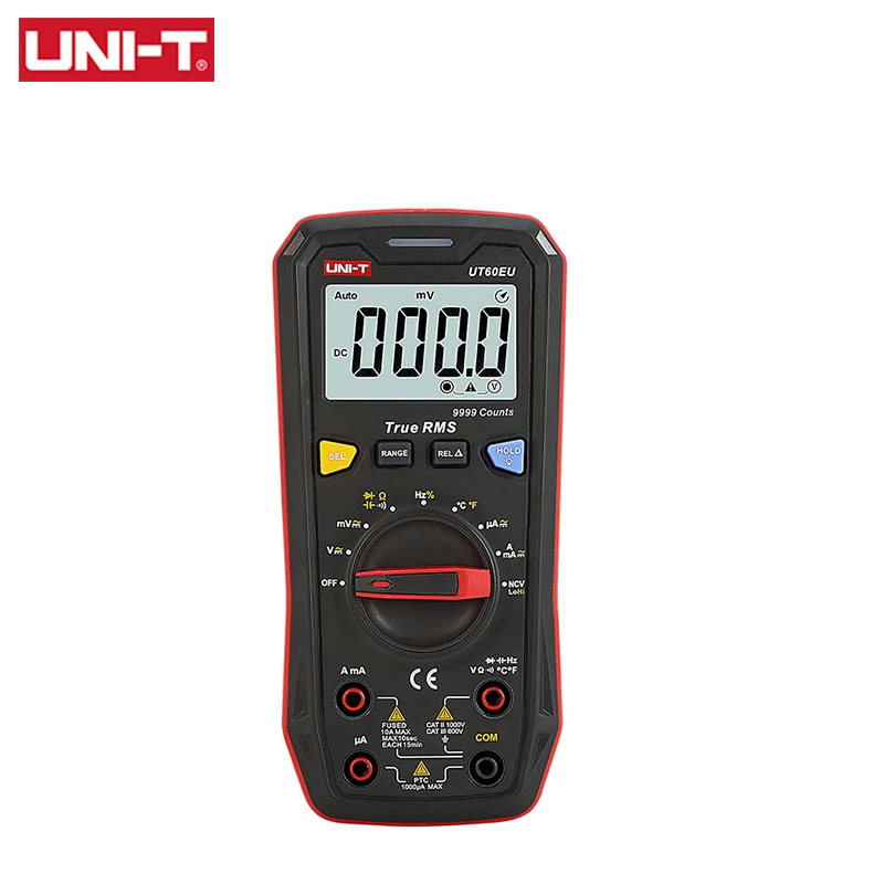 Uni-t Mini Digital Multimeter Ut60eu 1000v Ac Dc Voltage Current Meter ...