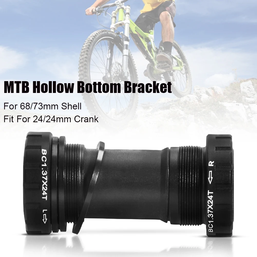 MTB Hollow Bottom Bracket Threaded BB Cycling Aluminum Alloy Waterproof ...