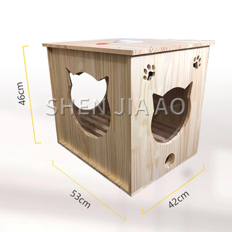 Pet Dog Drying Hair Blowing Box Solid Wood Drying Box Small Cat Dog ...