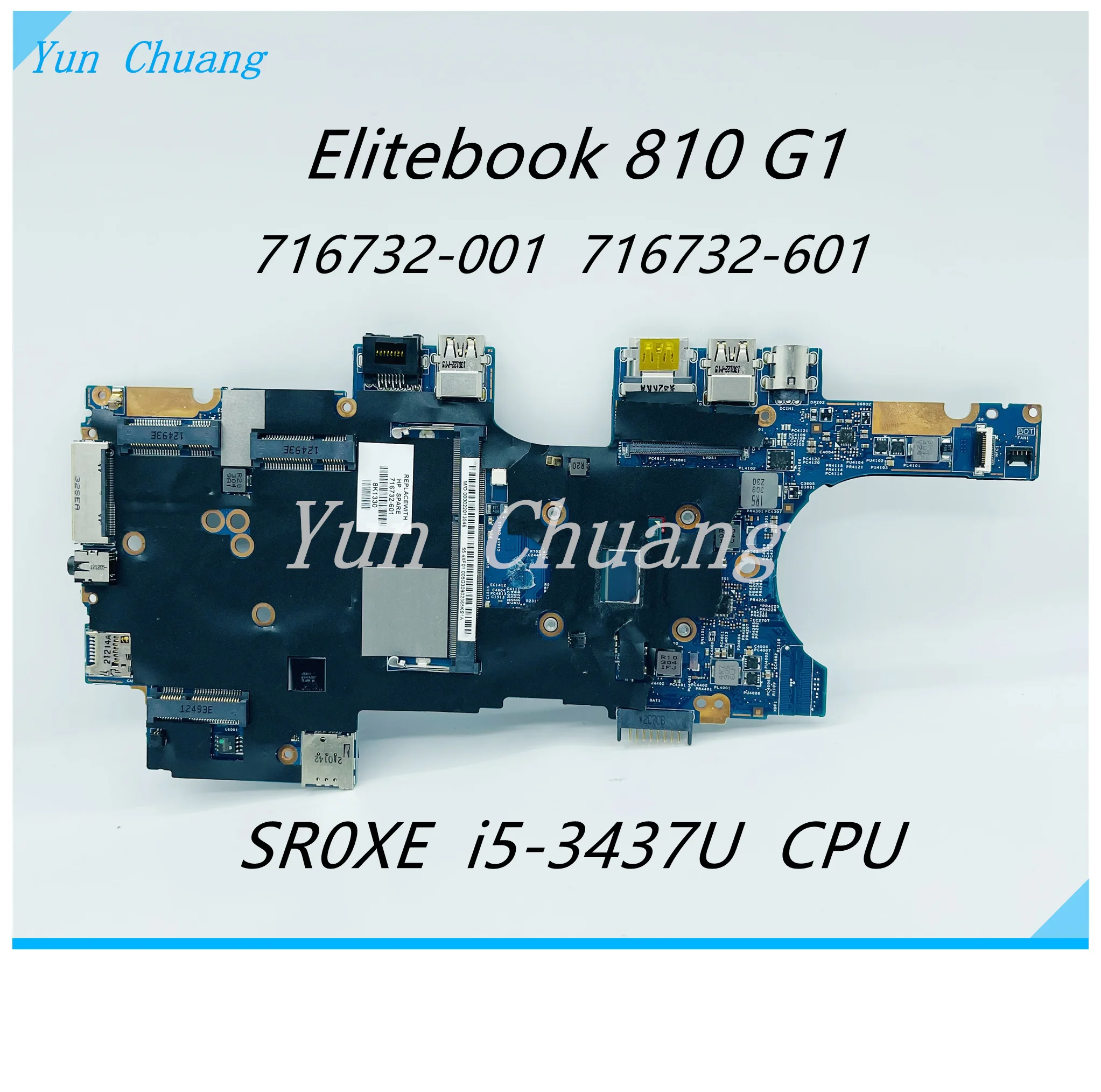 716732-601-716732-001-12212-1-48-4XF01-011-mainboard-For-EliteBook-810 ...