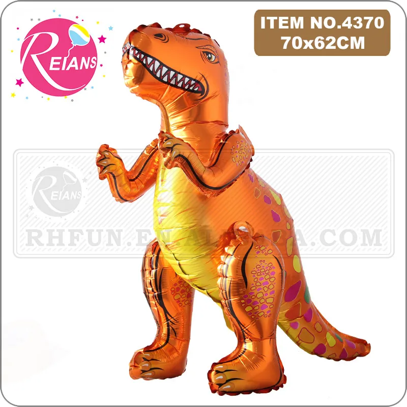 Globos de dinosaurio 3D de aluminio de pie, dinosaurio verde ...