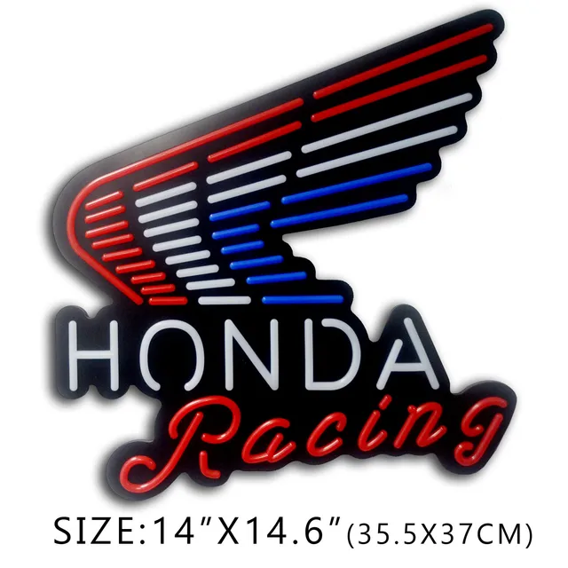 Teal Honda Neon Lights