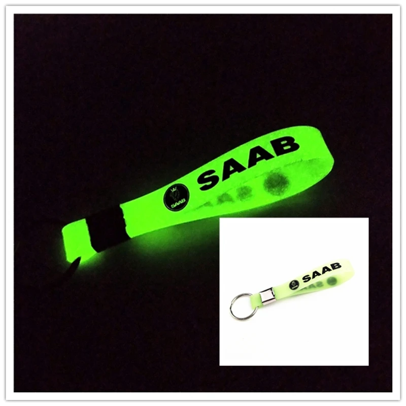 Luminous Silicone Car sticker Key Ring For Ford VW GOLF skoda bmw audi ...