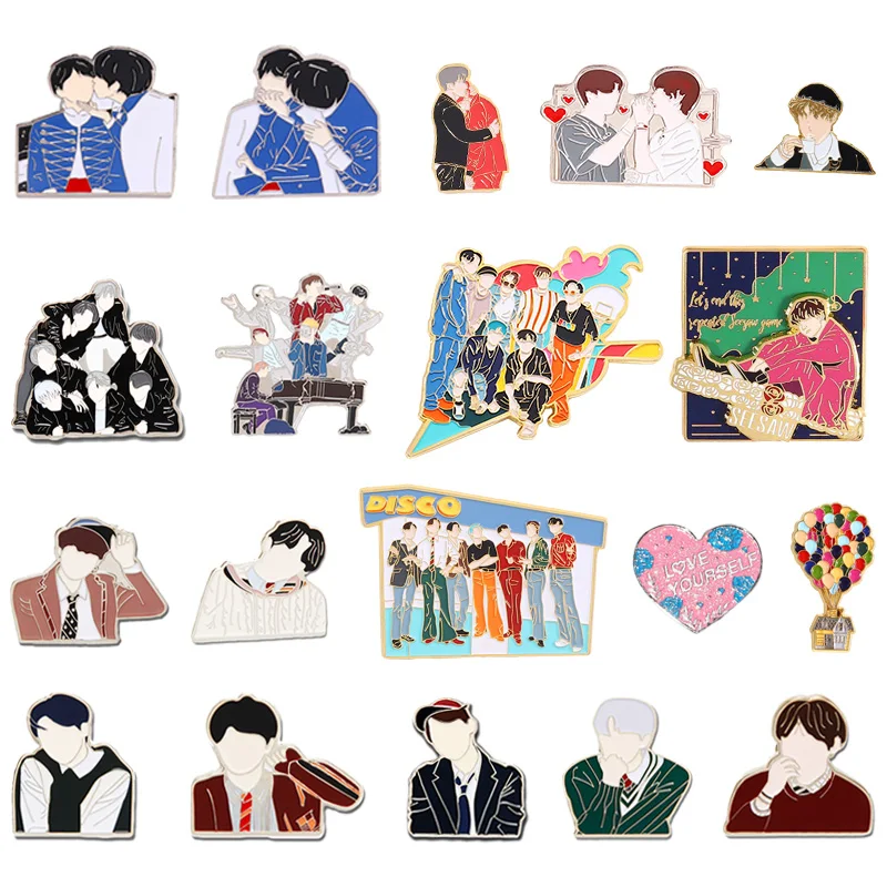 2021-amor-a-si-mesmo-broche-bling-cora-o-metal-pino-kpop-bangtan ...