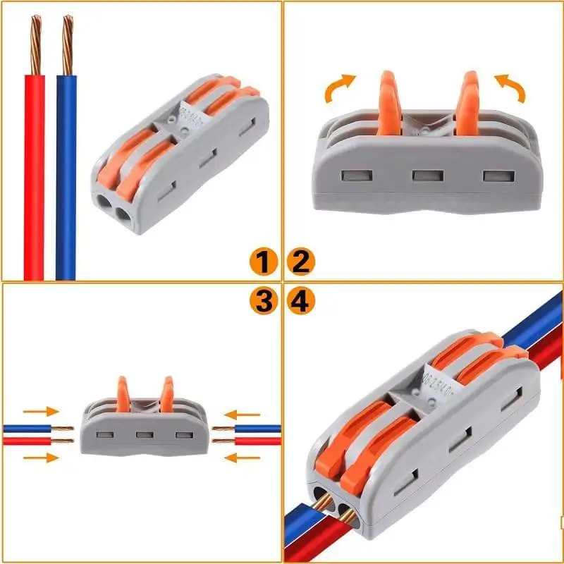 Quick Wire Connector Terminal Docking Cable Conectors Fast Universal ...