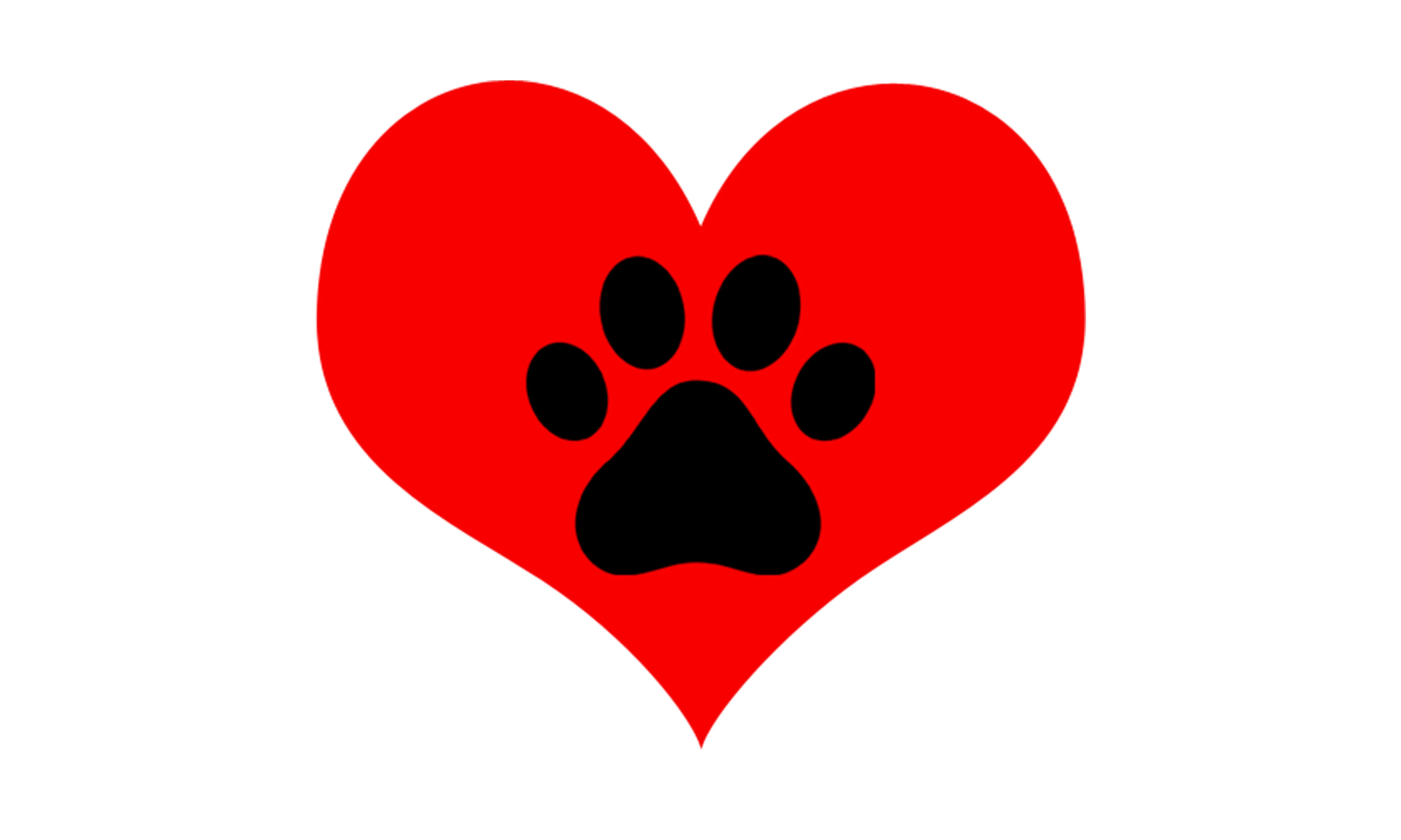 Red Bear Paw Print