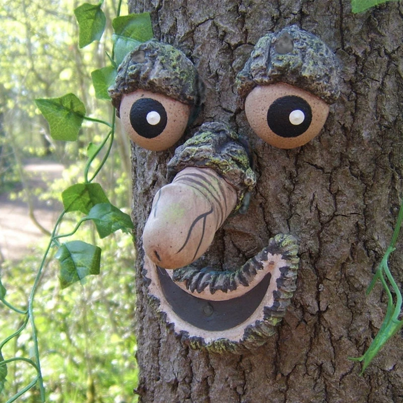Funny-Tree-Face-Decor-Garden-Decoration-Latex-Tree-Hugger-Art-For ...