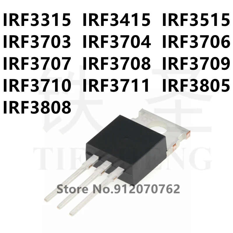 10 개/몫 IRF3315 IRF3415 IRF3515 IRF3703 IRF3704 IRF3706 IRF3707 IRF3708 ...
