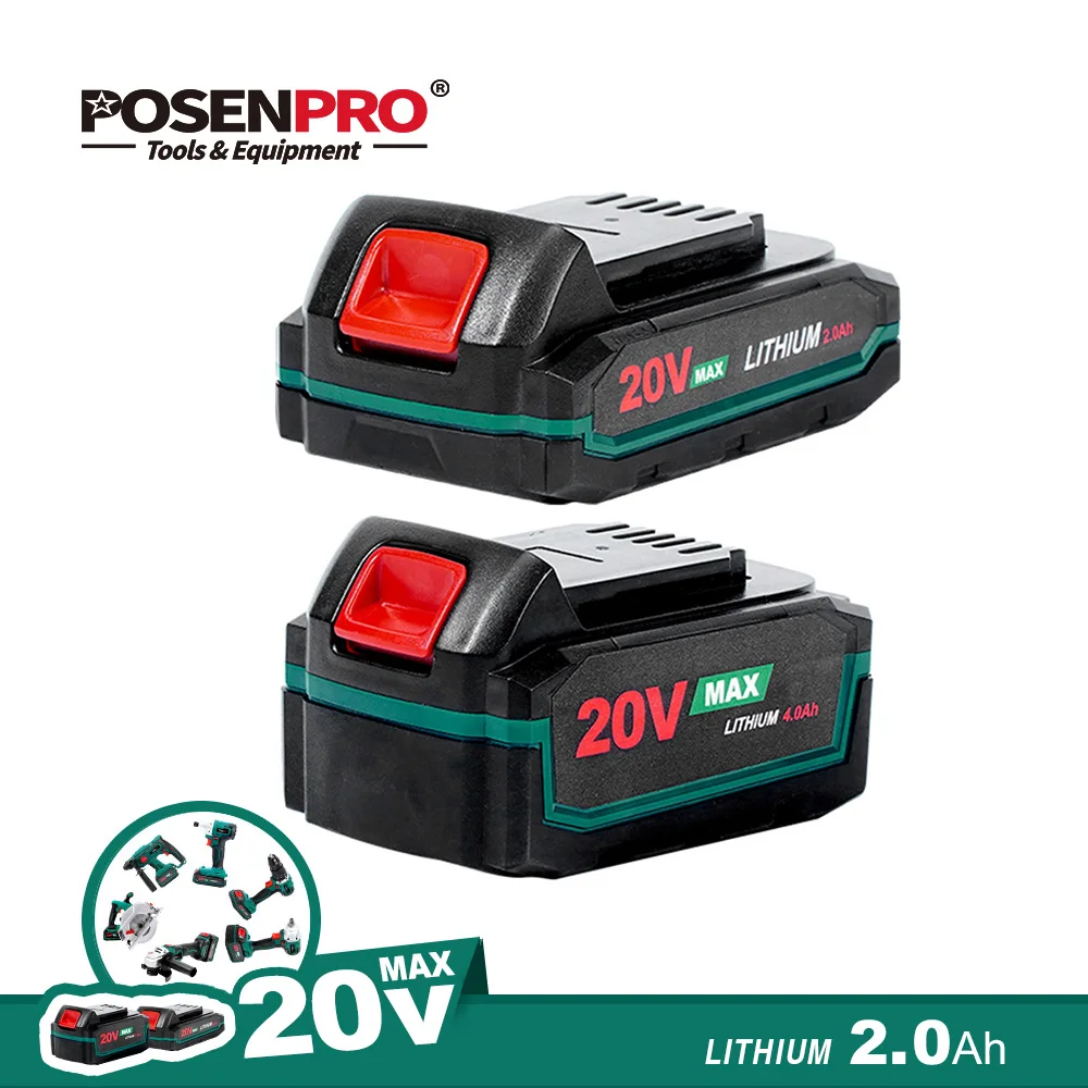 POSENPRO LANNERET용 충전식 리튬 배터리 충전기, 20V, 2.0Ah, 4.0Ah| | - AliExpress