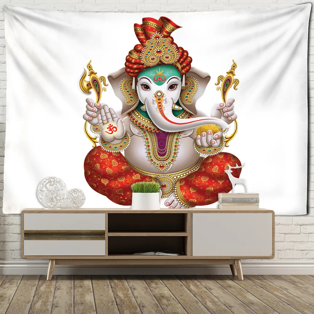 Ganesha Indian Mandala Tapestry