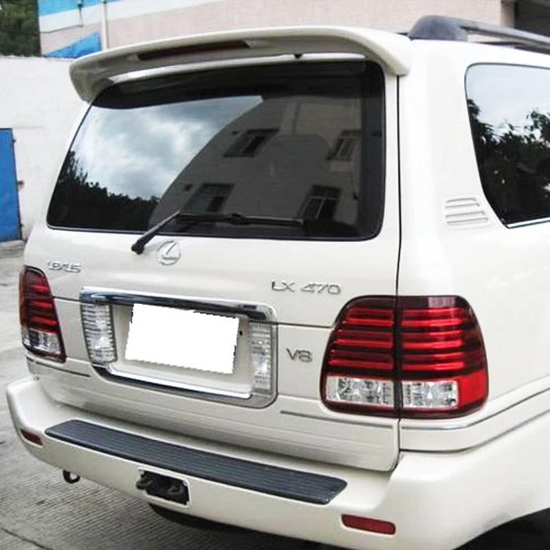 For-Lexus-LX470-Spoiler-Quality-ABS-Material-Car-Rear-Wing-Primer-Color ...