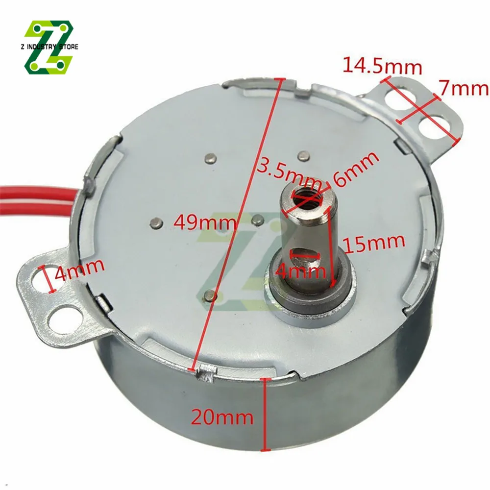 TYC-50-5-6-r-min-Synchronous-Motor-AC220-240V-AC12V-50-60Hz-Torque-4KGF ...