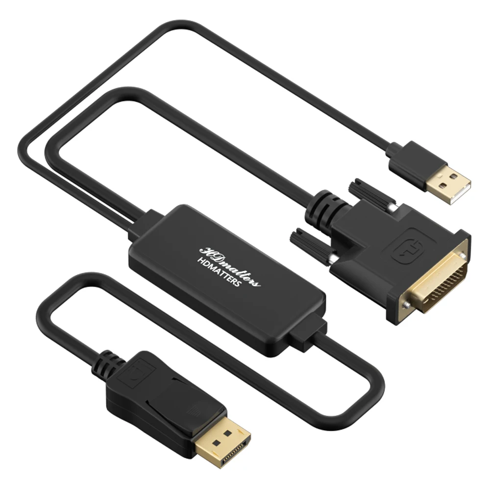 DVI in to DP out 1,8m Adaptateur DVI vers Displayport, câble'entrée DVI ...