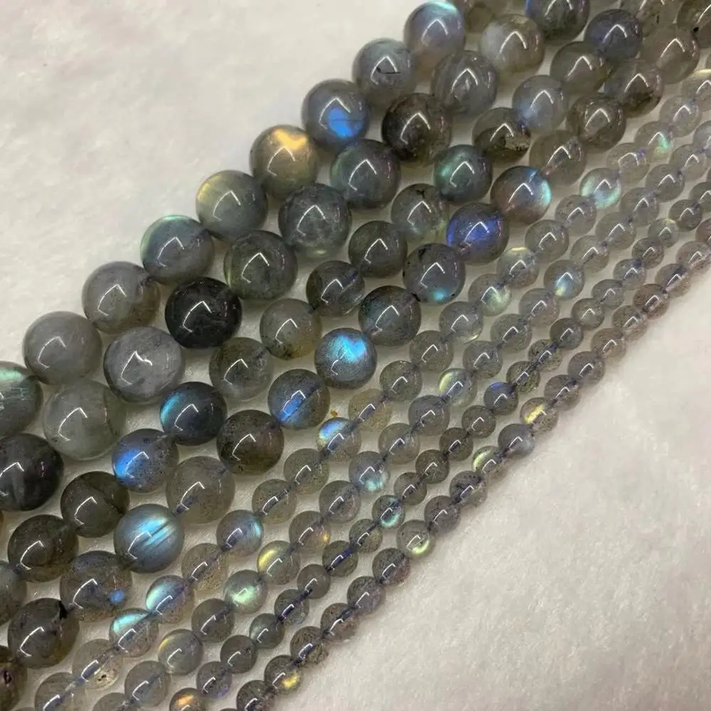 6mm 8mm 10mm AAA Grade Rainbow Labradorite Stone Beads Natural Gemstone ...