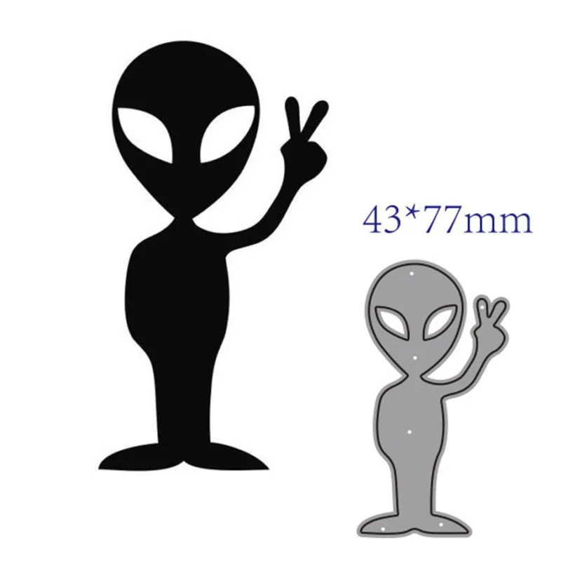 Metal Cutting Dies Cut Die Mold Alien Decoration Scrapbook Paper Craft ...