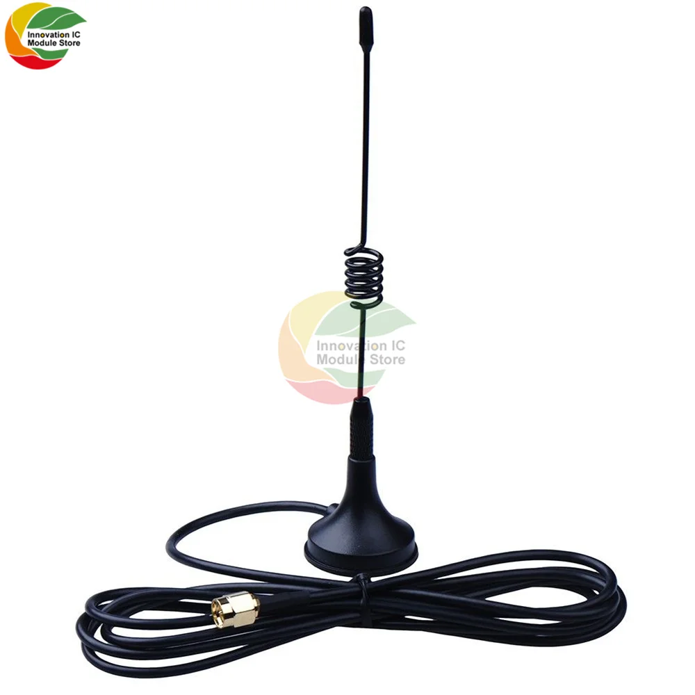 5dBi GSM 안테나 433 Mhz 안테나 433 MHz GSM SMA Male 커넥터 (자성베이스 포함) IoT 무선 신호 부스터 무선 중계기|반도체 집적회로 ...