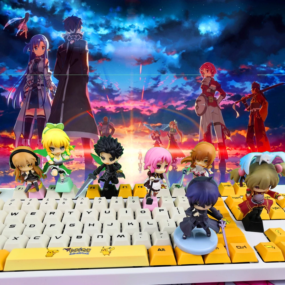 DIY-Keycap-1-Pcs-Sword-Art-Online-PBT-SAO-key-cap-mechanical-keyboards ...